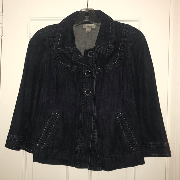 LOFT | Jackets & Coats | Loft Cropped Denim Jacket | Poshmark